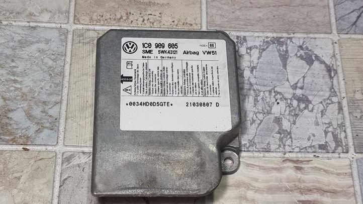 VW SHARAN (7M8, 7M9, 7M6) SRS Control Unit 1C0909605, 5WK43121 18236605 ...